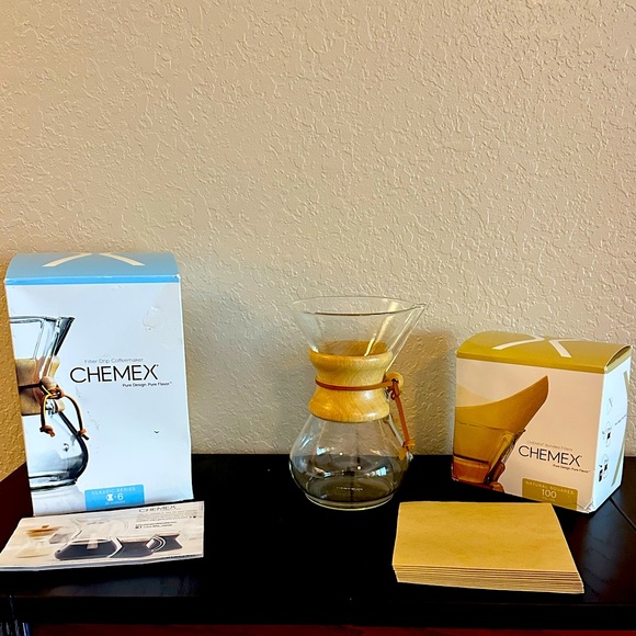 Chemex | Kitchen | New Chemex Pour Over Filter Drip Coffee Maker 3 ...